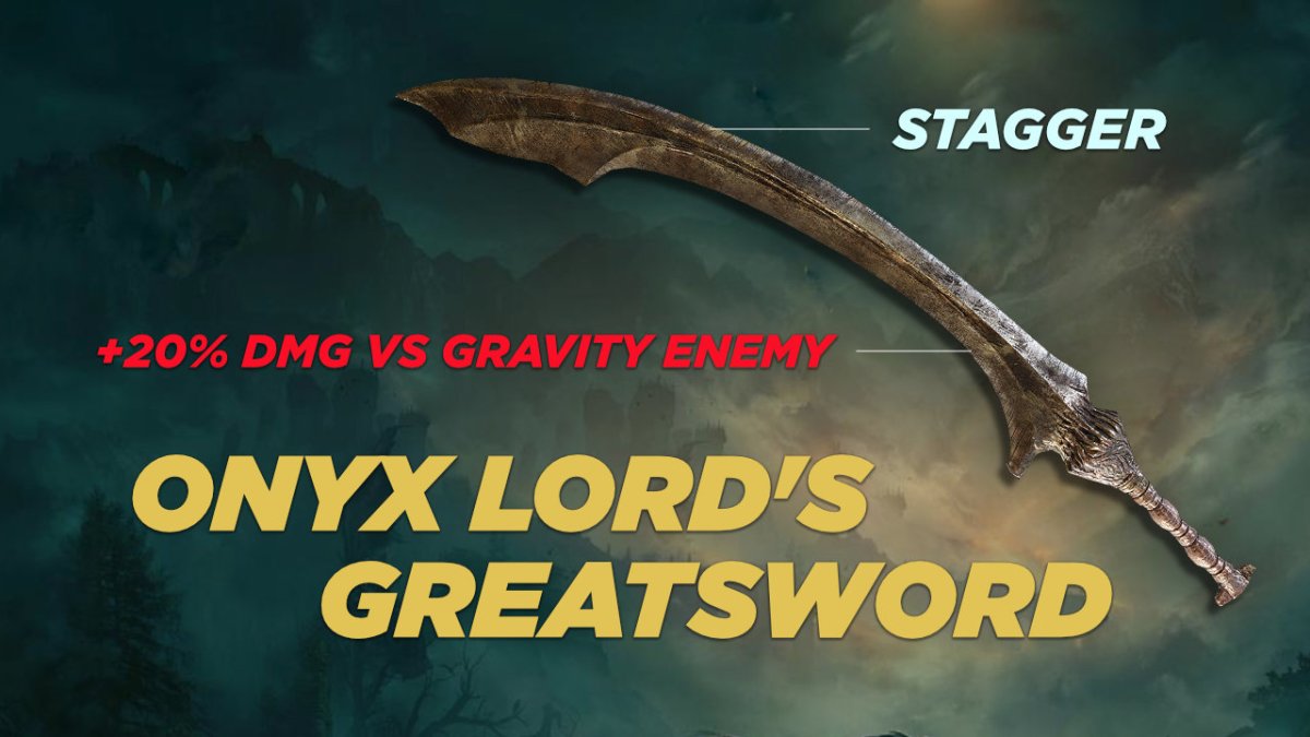 Elden Ring – Onyx Lord’s Greatsword / Gravity Build Guide & Showcase I ...