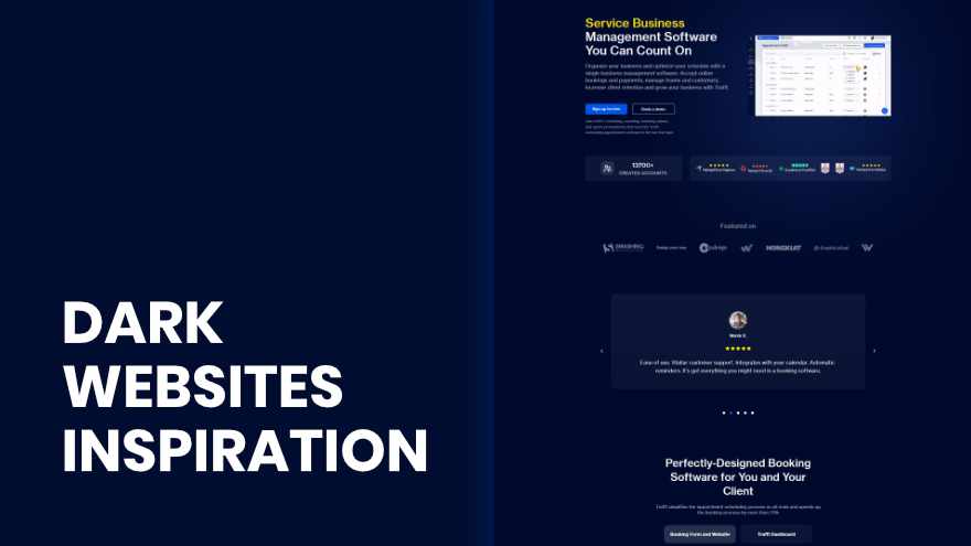 Dark Websites Inspiration with Magnificent Color Palettes – APRI WD