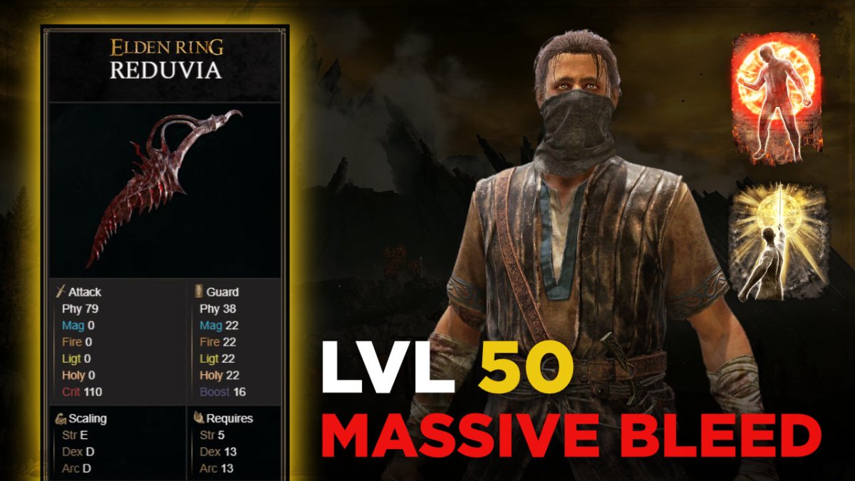 Elden Ring: Reduvia Early Game INSANE Bleed ARC Build Level 50 – STEP ...